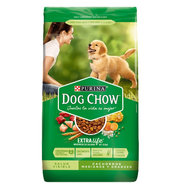 COMIDA PARA PERROS DOG CHOW CACHORRO MEDIANO Y GRANDE 22.7KG | La Gran ...