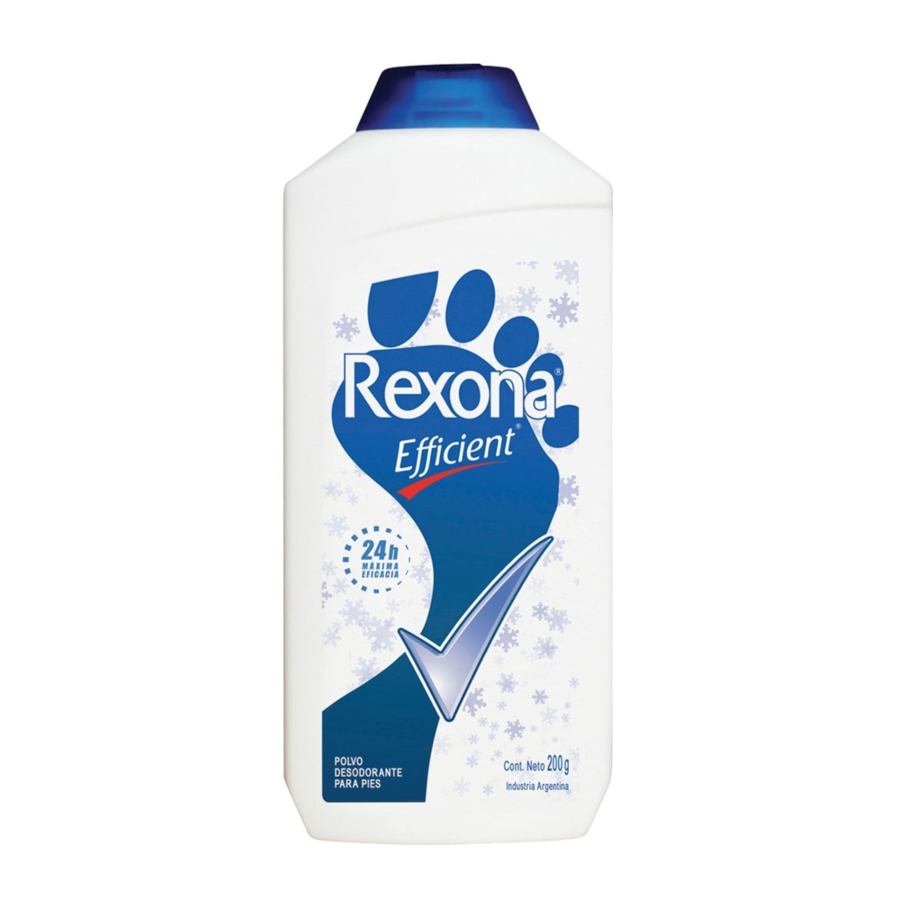 TALCO PARA PIES REXONA EFFICIENT 200 GR | La Gran Bodega