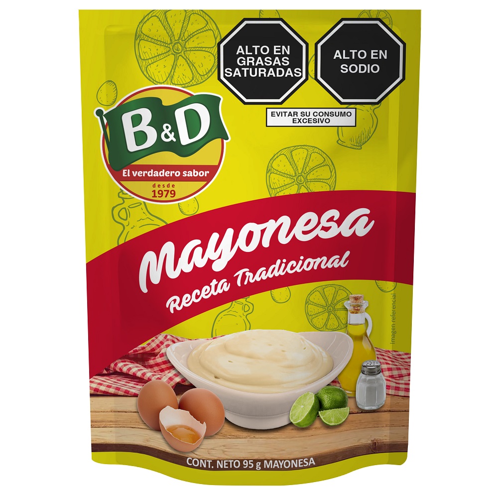 MAYONESA B&D DOYPACK 95 GR | La Gran Bodega