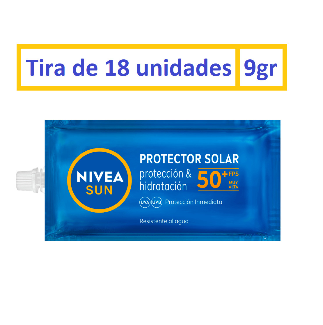 BLOQUEADOR SOLAR NIVEA SACHET ADULTO CON TAPA TIRA 18 UNDS 9 GR | La ...
