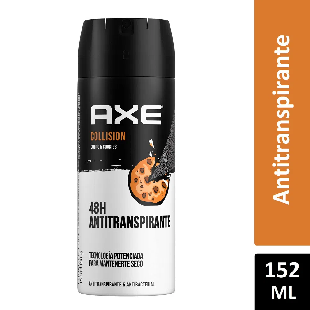 DESODORANTE EN AEROSOL AXE COLLISIÓN FRASCO 88 GR | La Gran Bodega