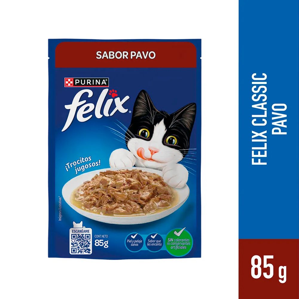 COMIDA PARA GATOS FELIX SABOR PAVO DOYPACK 85 GR | La Gran Bodega