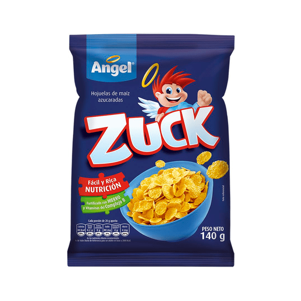 CEREAL ÁNGEL HOJUELITAS DE MAIZ AZUCARADAS BOLSA 140 GR | La Gran Bodega