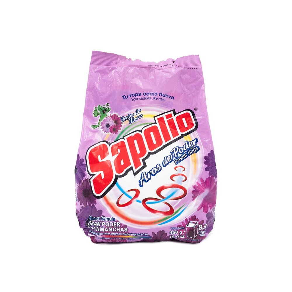DETERGENTE SAPOLIO FLORAL BOLSA 450 GR | La Gran Bodega