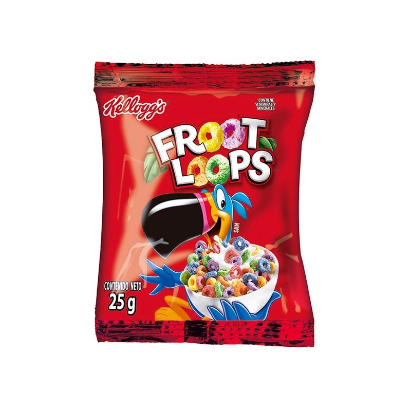 CEREAL FROOT LOOPS TIRA X 8 UNDS 25 GR | La Gran Bodega