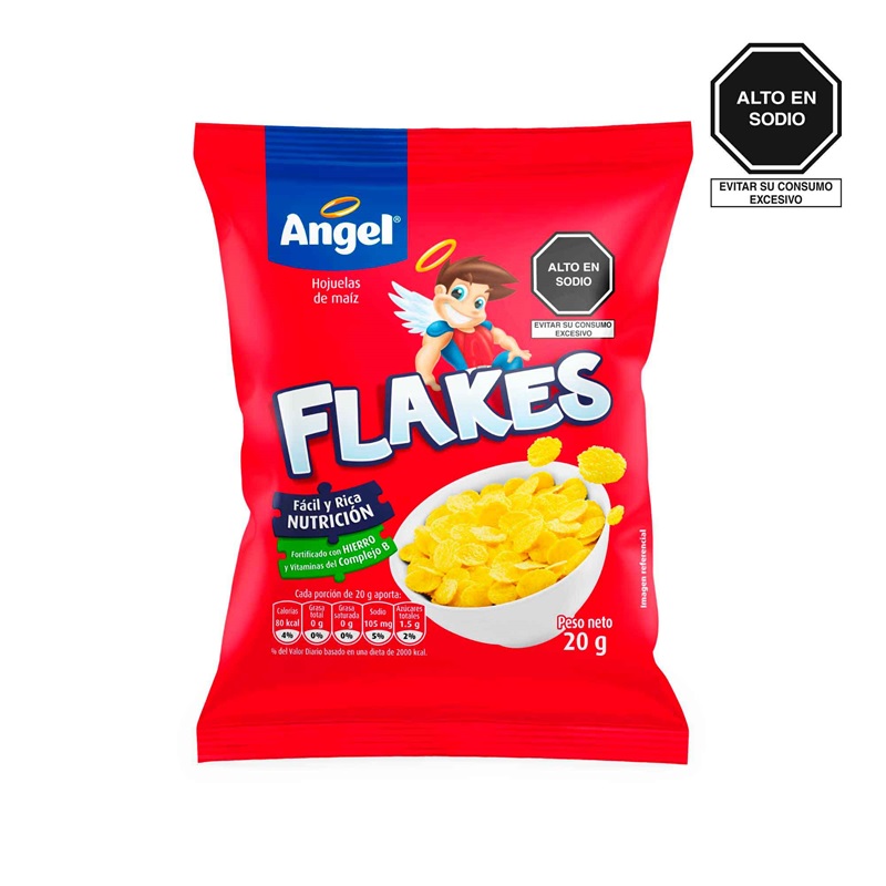 CEREAL ANGEL FLAKES TIRA X 12 UNDS 20GR | La Gran Bodega