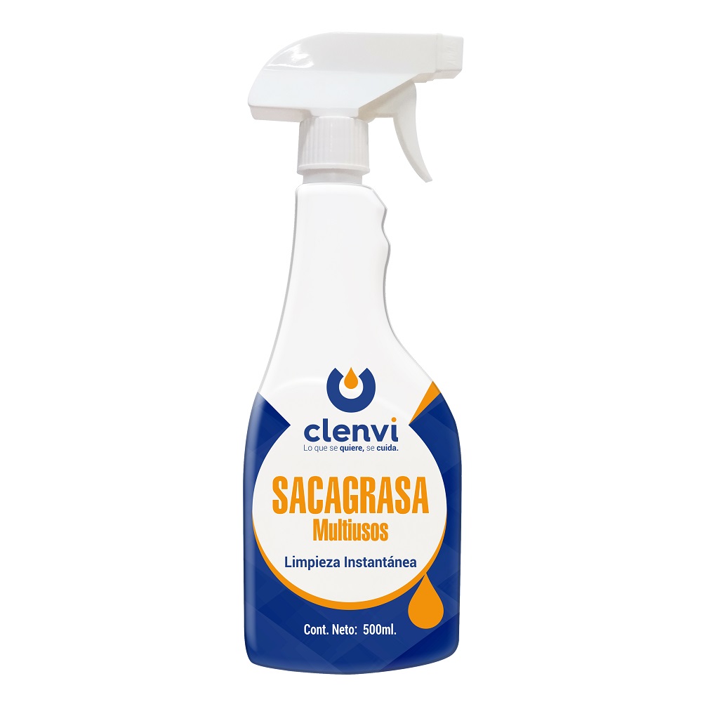 SACAGRASA MULTIUSOS CLENVI FRASCO 500 ML | La Gran Bodega