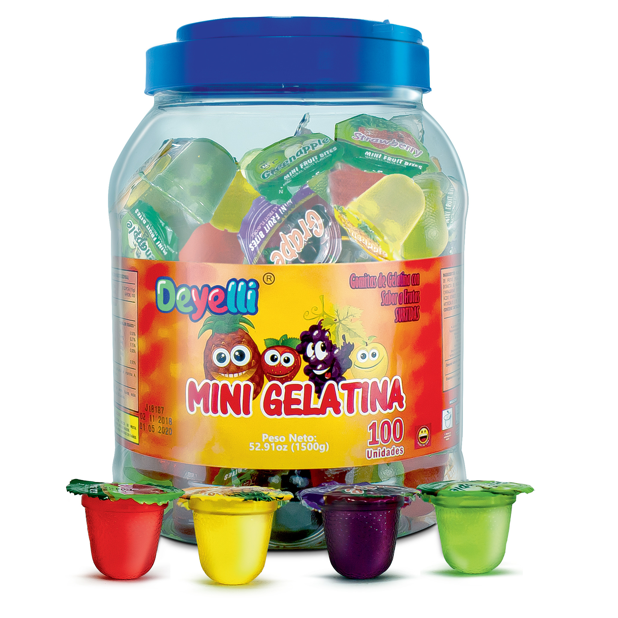 MINI GELATINA DEYELLI ROUND TAPER 100 UND 15GR | La Gran Bodega